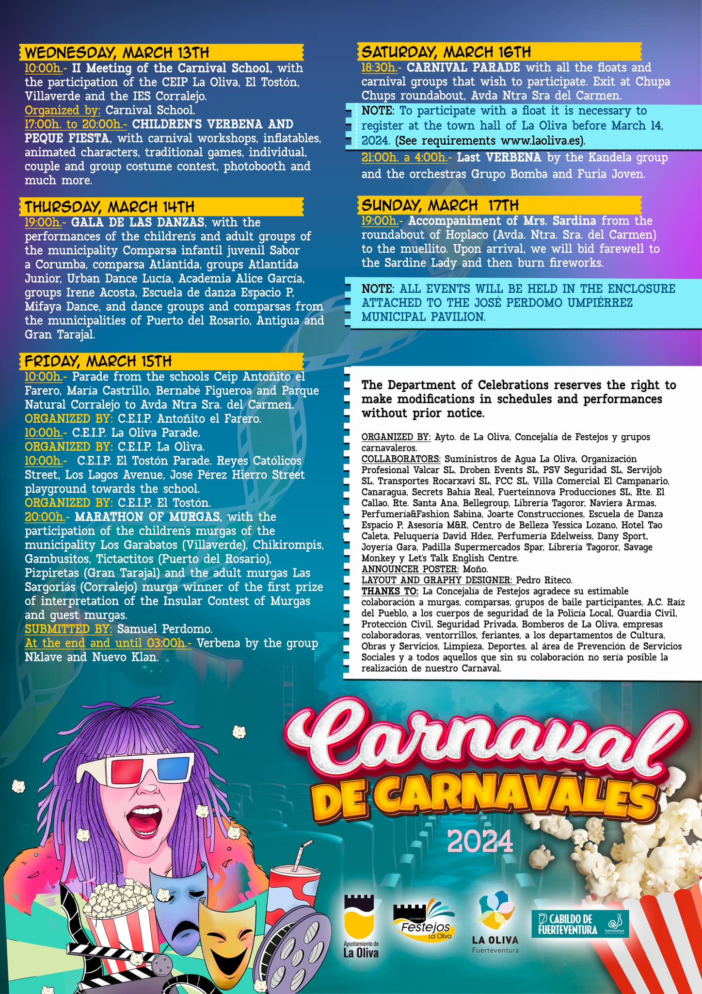 Corralejo Carnival 2024 - Dates & Events - Carnaval de Carnavales
